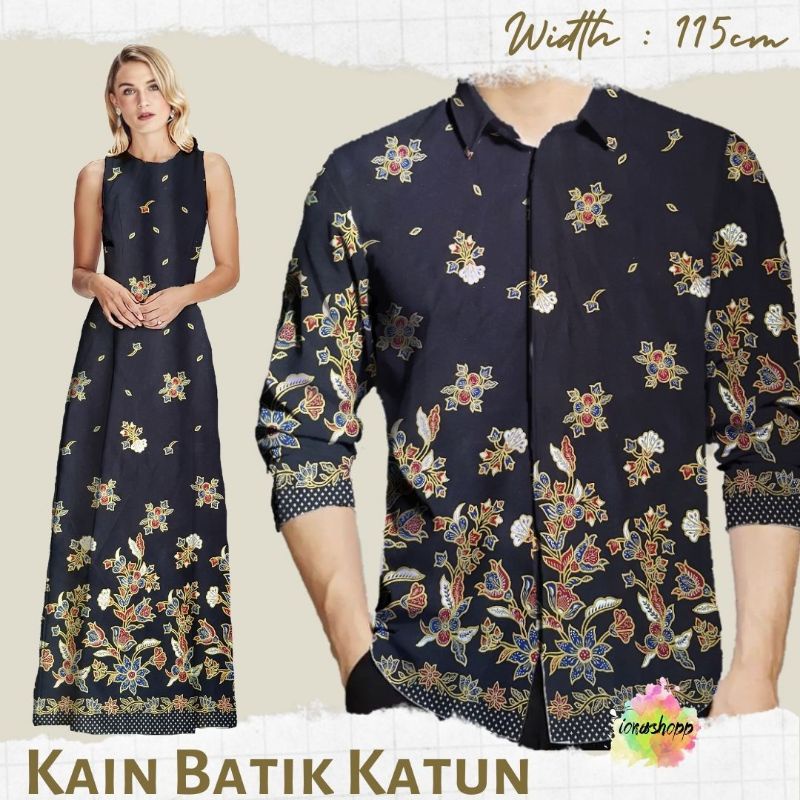 KATUN Prj 161 Foil Cotton batik Fabric/modern Cotton batik | Shopee ...