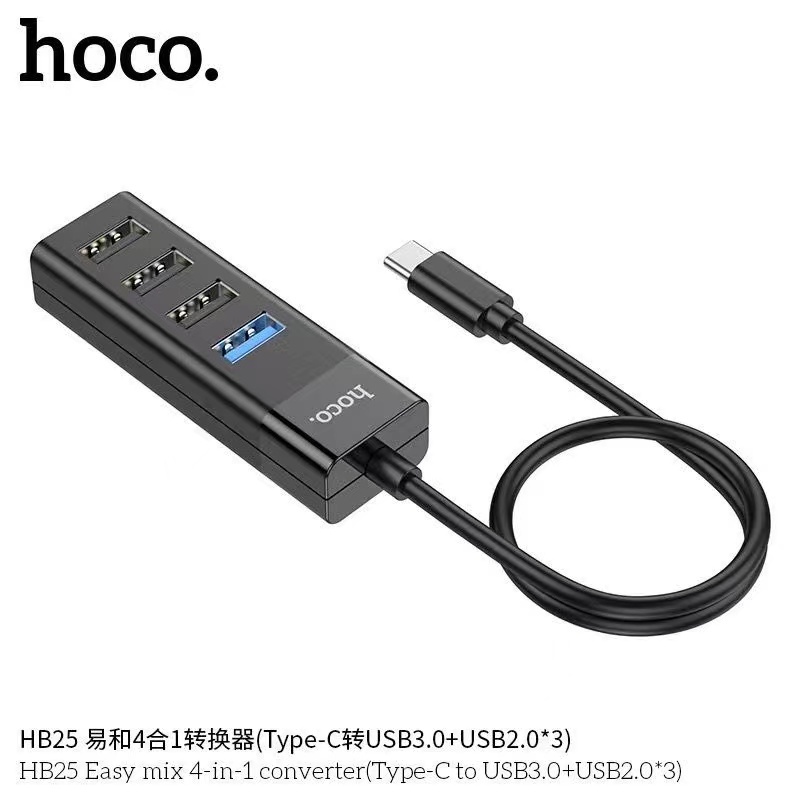Hoco Hoco HB25 4 In 1 HUB HUB HUB USB USB Secondary 3.0 Type-C ...