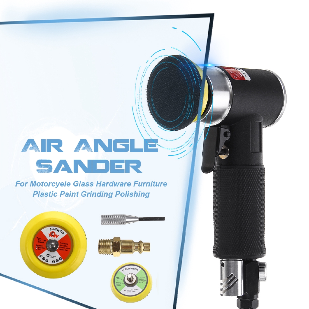 Mini 2inch Air Sander Kit Pneumatic Angle Polishing Machine Sanding ...
