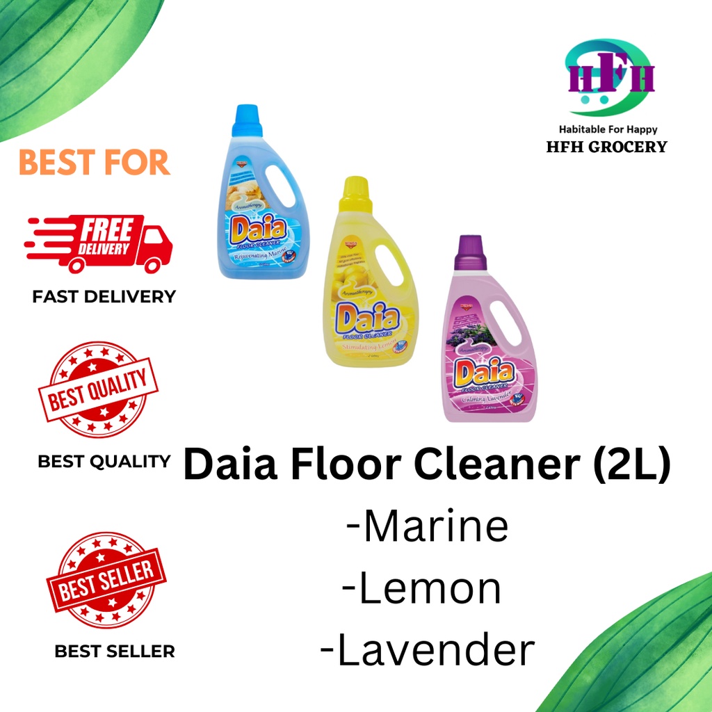Daia Floor Cleaner Marine,Lemon & Lavender (2Liter) | Shopee Singapore