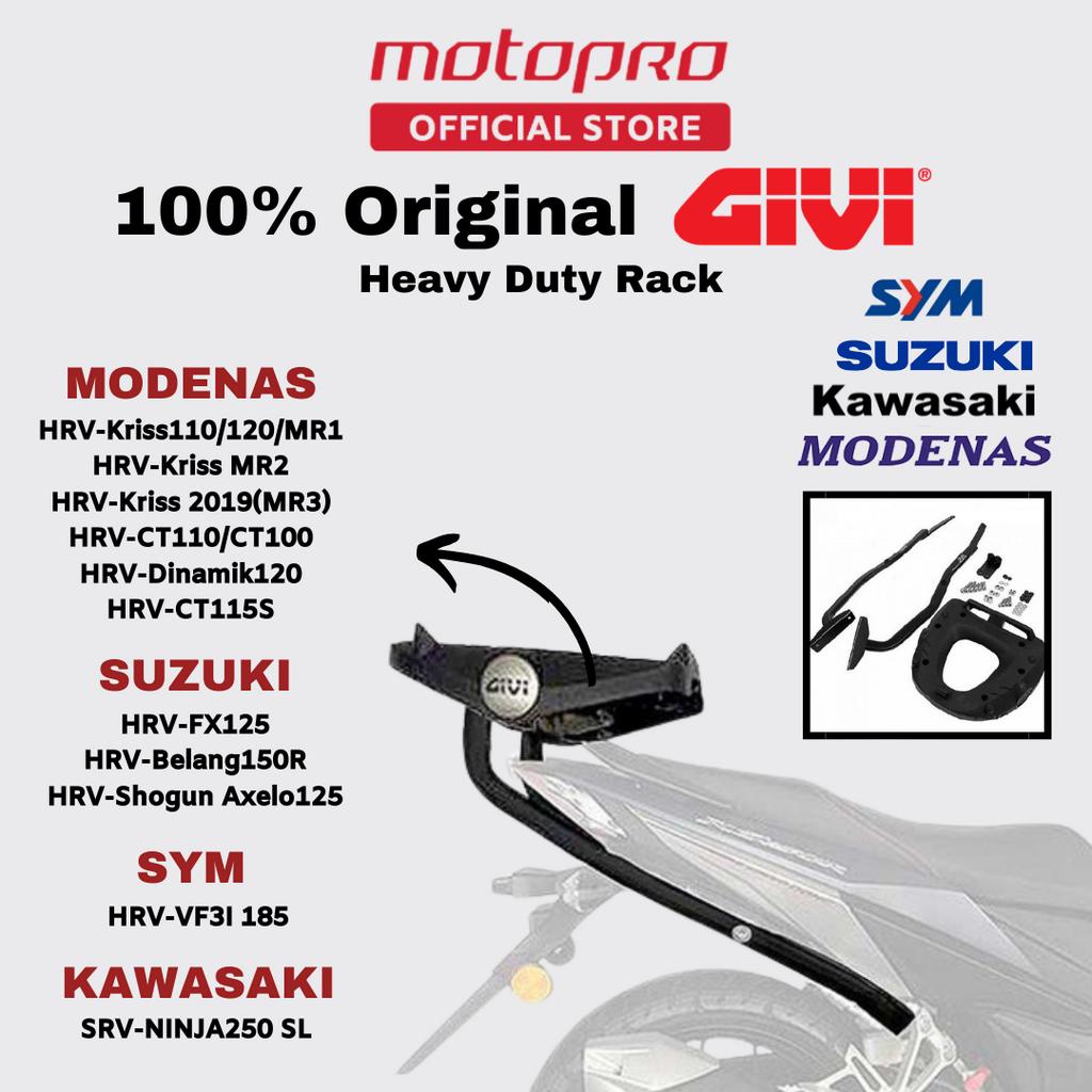 GIVI Heavy Duty Rack HRV SRV SYM MODENAS KAWASAKI SUZUKI Kriss MR1 ...