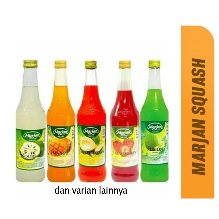 Marjan Squash syrup syrup syrup 450ml 450 ML all variants | Shopee ...