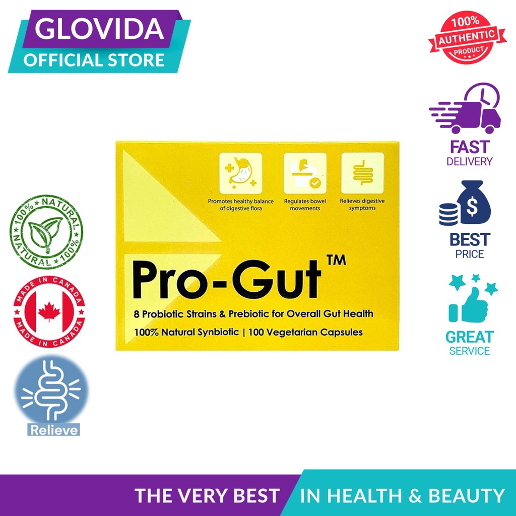 Pro-Gut Probiotics Capsules 100's | Exp: Apr-2026 | Glovida | Shopee ...