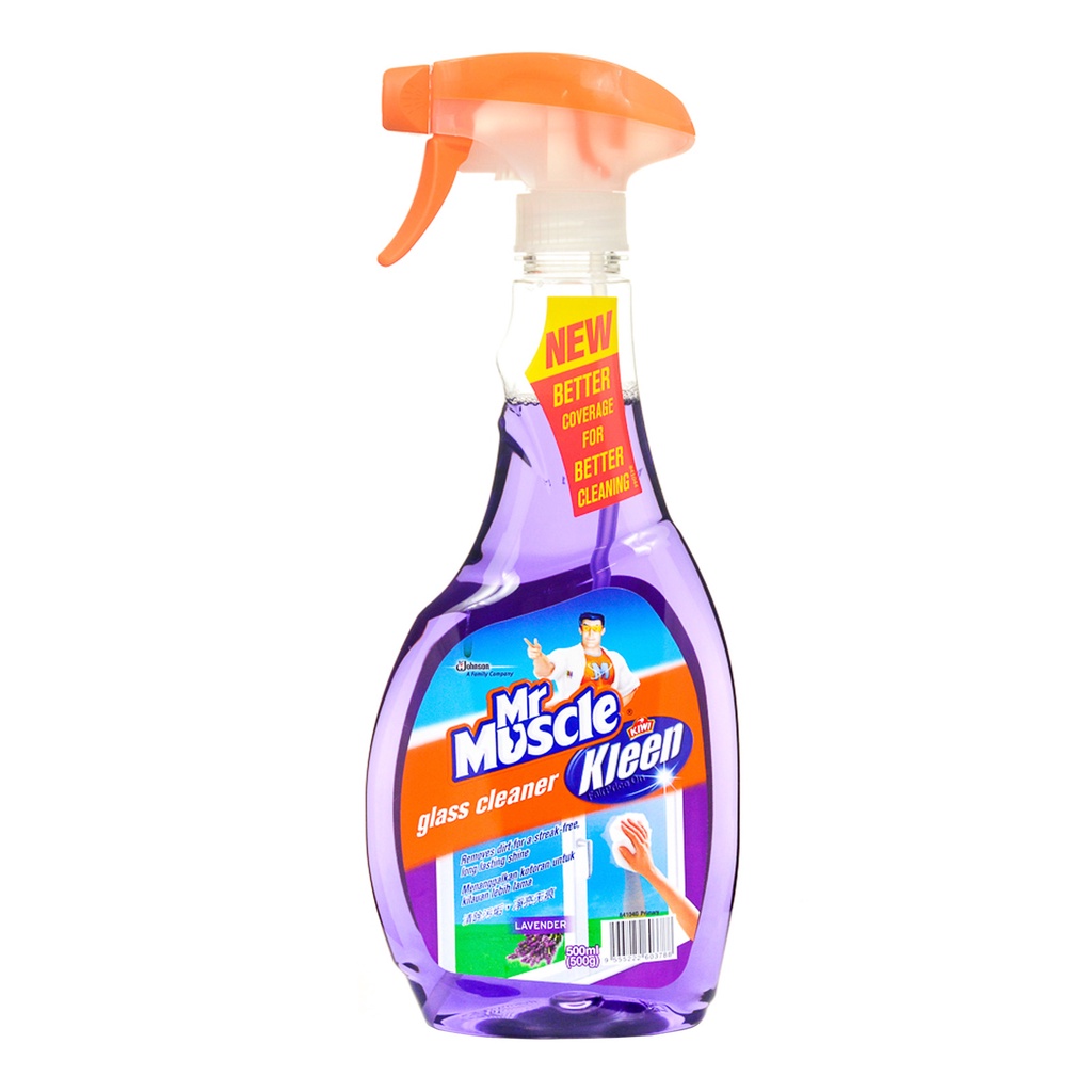 Mr Muscle Kiwi Kleen Glass Cleaner, Lavender, 500ml | Shopee Singapore