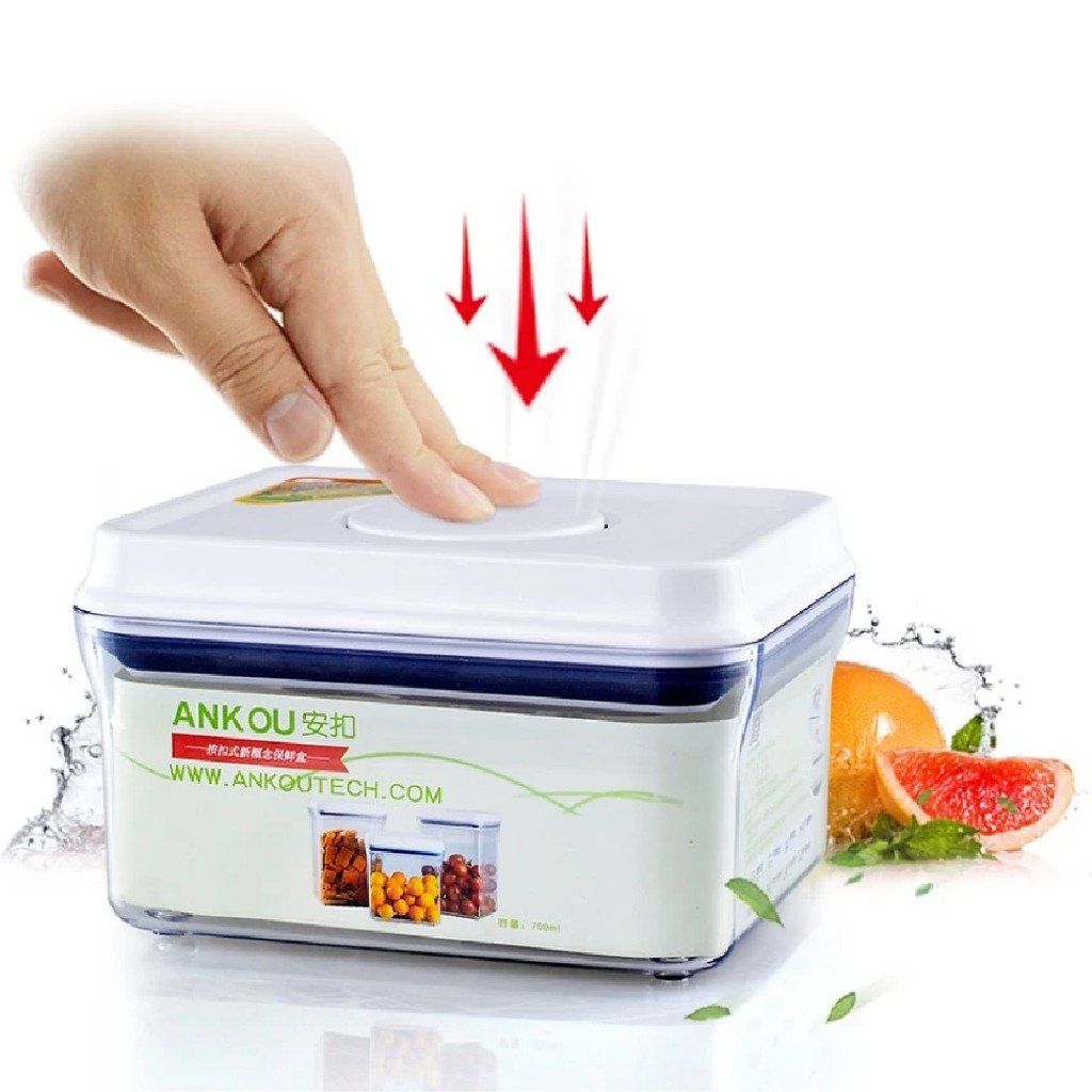 Ankou Air Tight Container 700ml (Rectangle) | Shopee Singapore