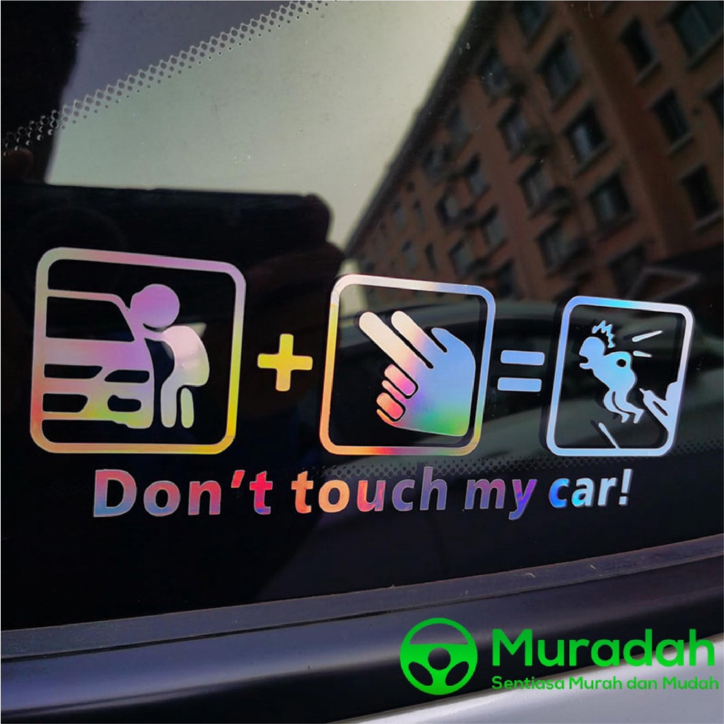 Don't Touch My Car High Grade Rainbow Car Sticker for only your car ...