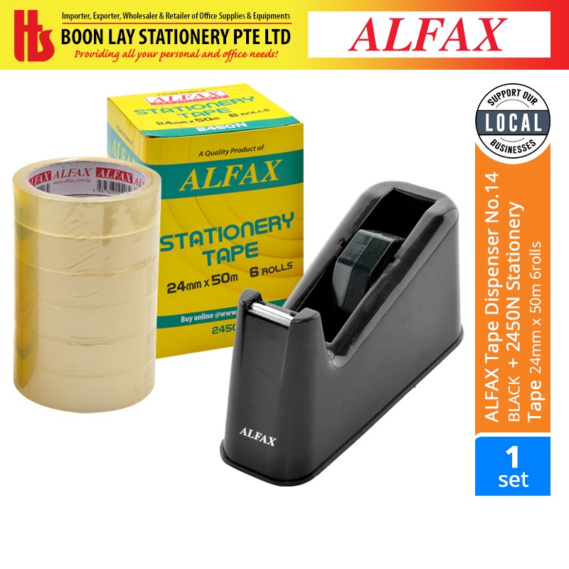 [BUNDLE DEAL] ALFAX Tape Dispenser #L No: 14 + ALFAX 2450N Stationery ...