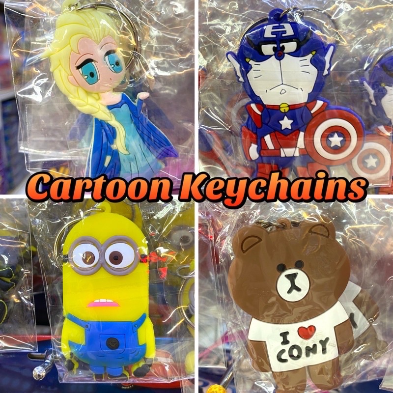 Cartoon Keychains - Frozen, Doraemon, Ironman, Hulk, Minion ...