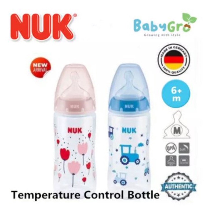 NUK Premium Choice+ Temperature Control Bottle 300ml ( 6-18mth Size M ...