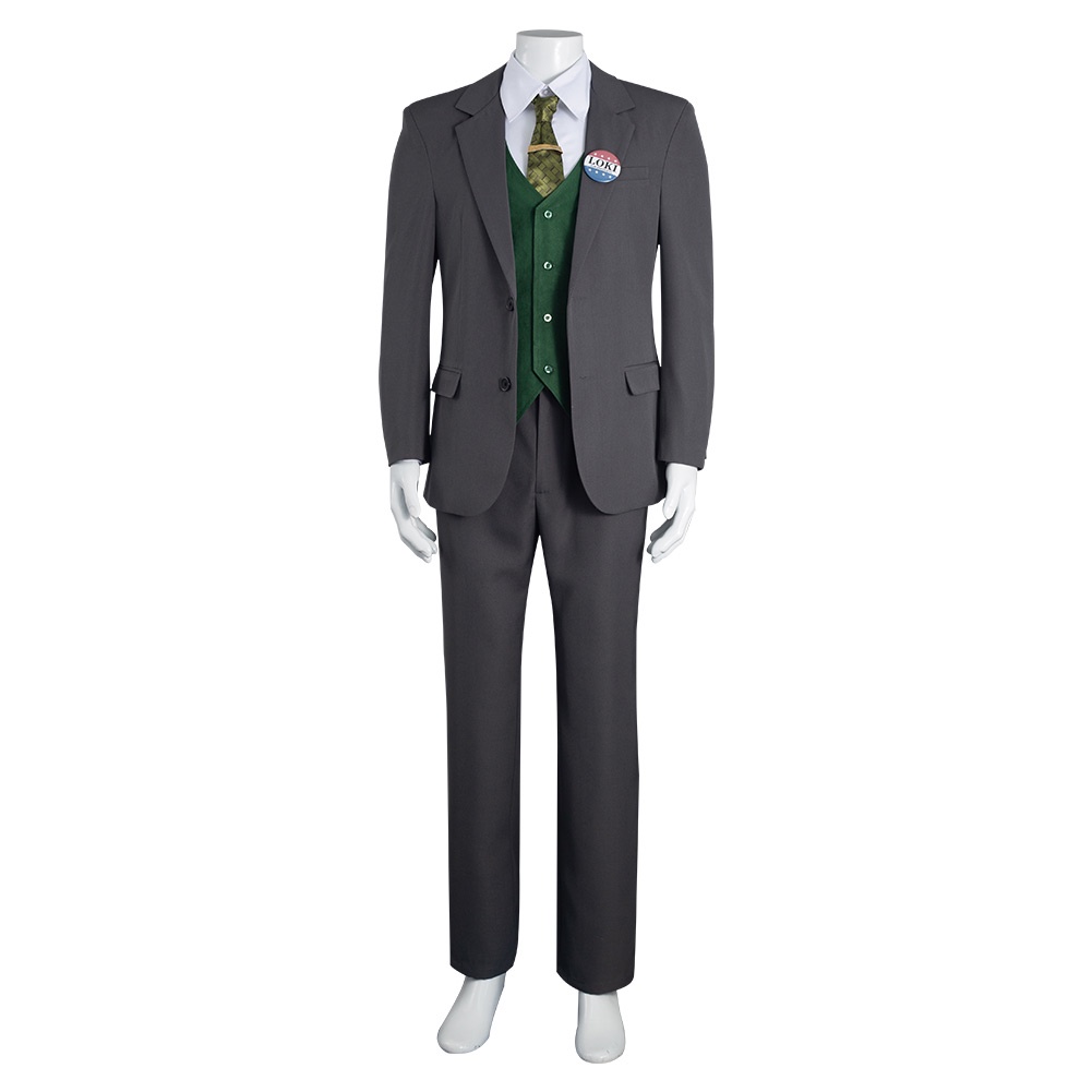 In Stock Loki Costume TVA, Time Variance Authority Uniform Adult Suits ...