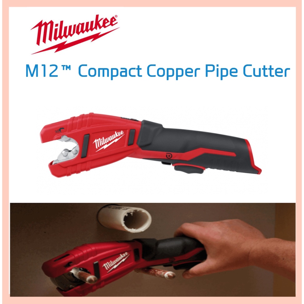 Milwaukee M12 C12 PC Cordless Compact Copper Pipe Cutter Tubing Cutter ...
