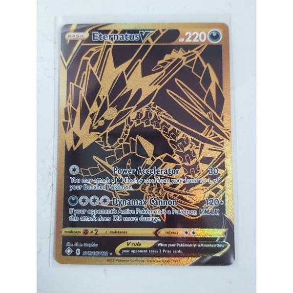 Pokemon eternatus V gold full art shining fate card | Shopee Singapore