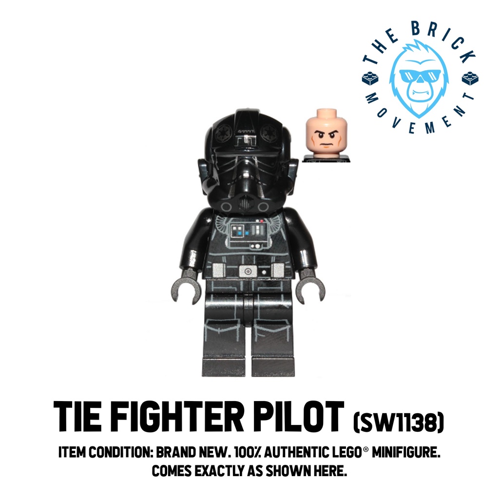 LEGO STAR WARS TIE Fighter Pilot Minifigure | Shopee Singapore