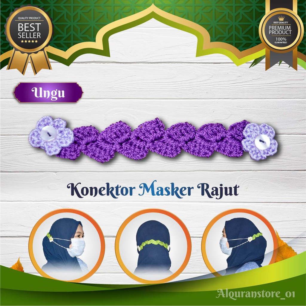 - Knitted Hijab Mask Connector, Hijab Children's Mask Connector ...