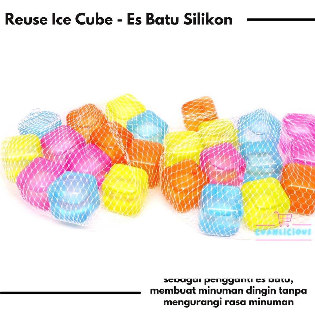 Silicon Ice Cubes / Plastic Ice Cubes / Reuse Ice Cube | Shopee Singapore