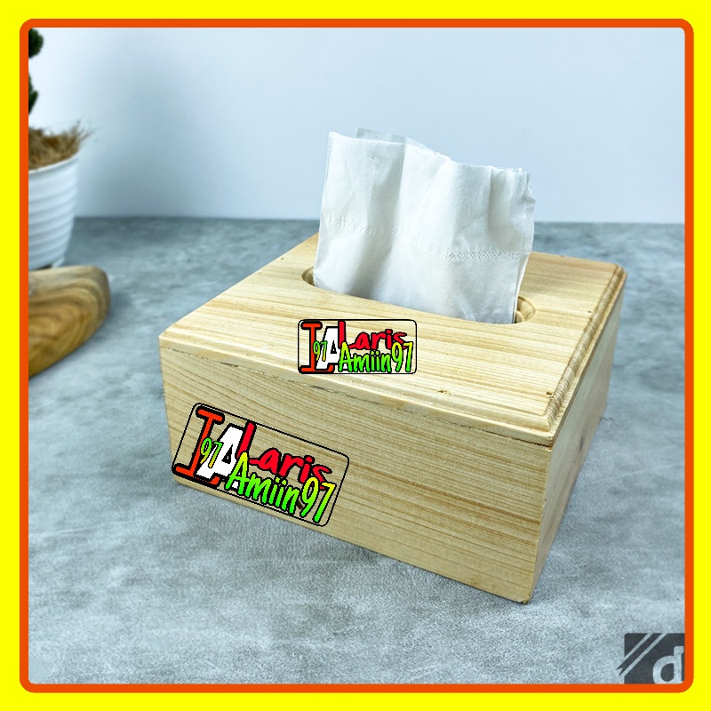 KAYU Pine Wood Tissue Box Small Wooden Tissue Box Organizer Tissue Box ...