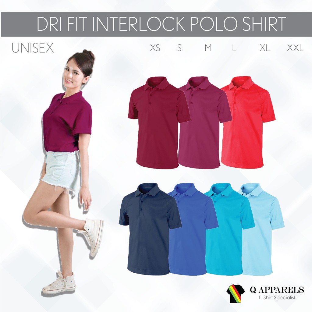 Dri Fit Interlock Polo Shirt (Premium) | Shopee Singapore