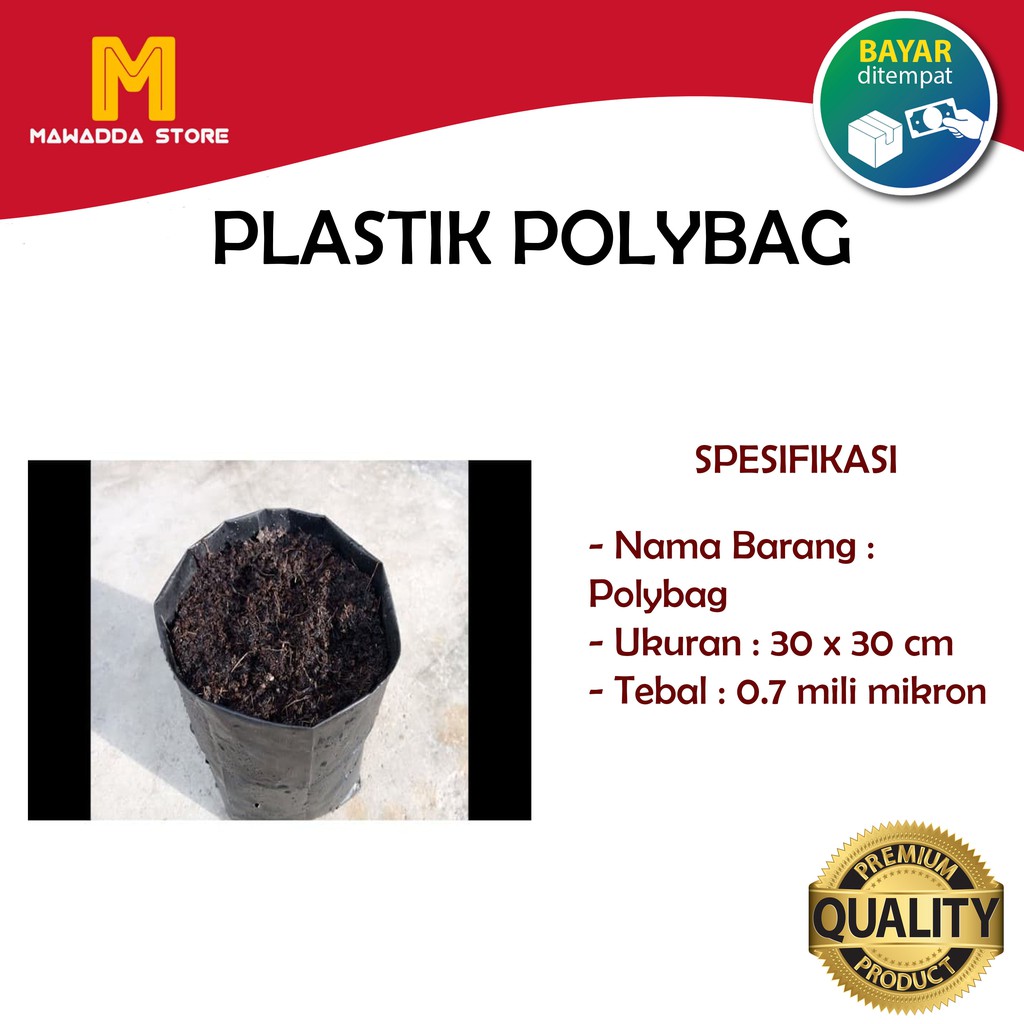 30 cm x 30cm Plastic Polybag per 10kg | Shopee Singapore