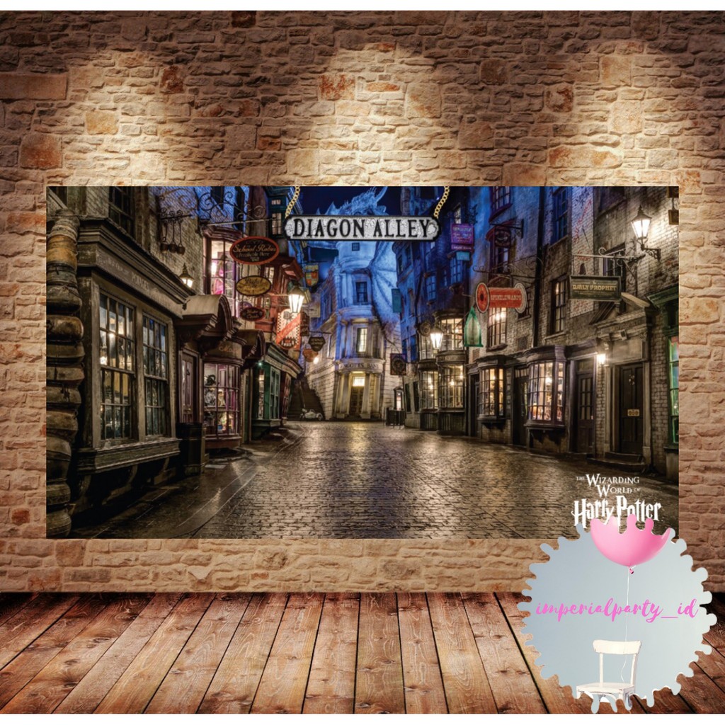 Custom Backdrop Banner Happy Birthday Harry Potter Banner | Shopee ...