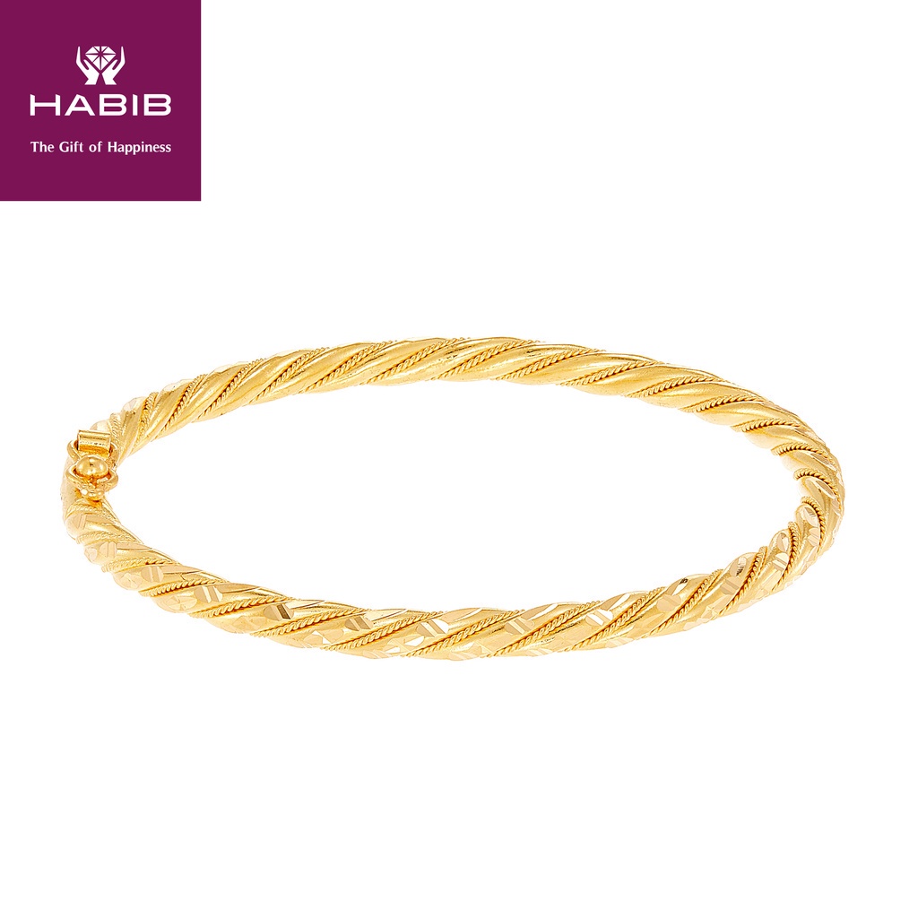 HABIB 916/22K Gold Bangle GB010 | Shopee Singapore
