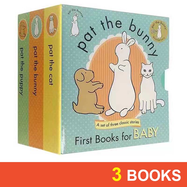 [SG Stock] Pat the Bunny Touch n Feel English Educational Book (3 Books ...