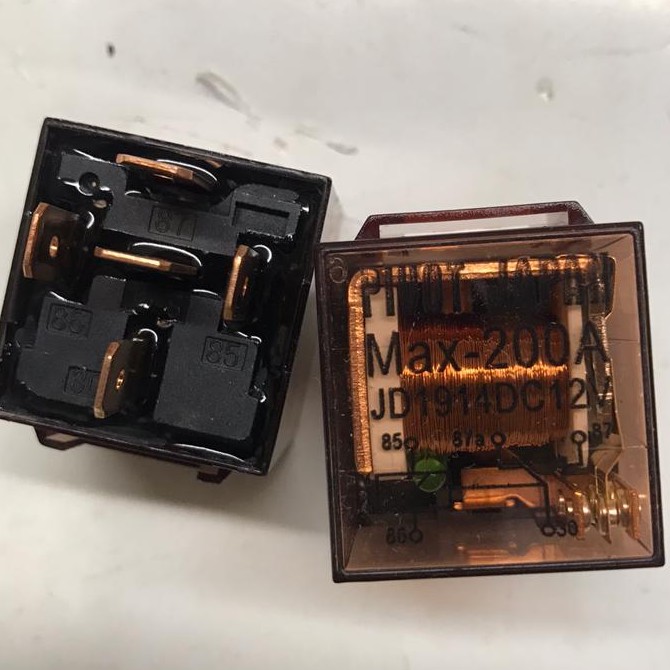 PIVOT RELAY DC 12V 200A 5 Pins Green Indicator Light Truck Car Relay ...