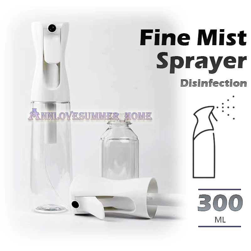 ASH-【200ml/ 300ml】High Pressure Continuous Mist Spray Bottle Fine ...