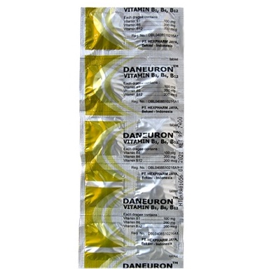 DANEURON 10 Tablets - Vitamin B1 B6 B12 B Complex Strips | Shopee Singapore