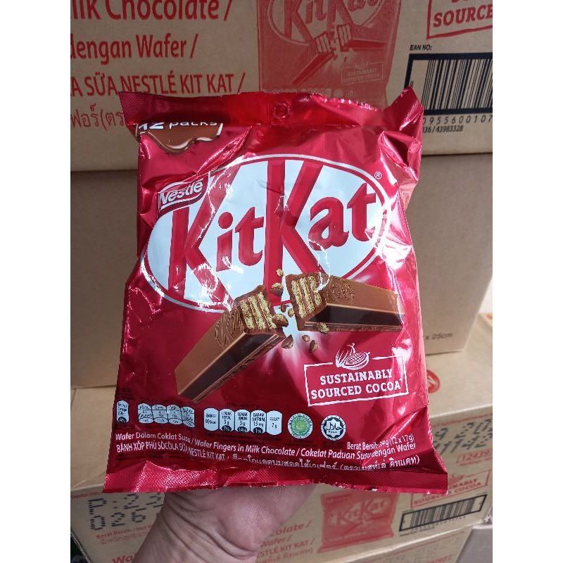 Kitkat Chocolate Pack of 12 Bars ×17G | Shopee Singapore
