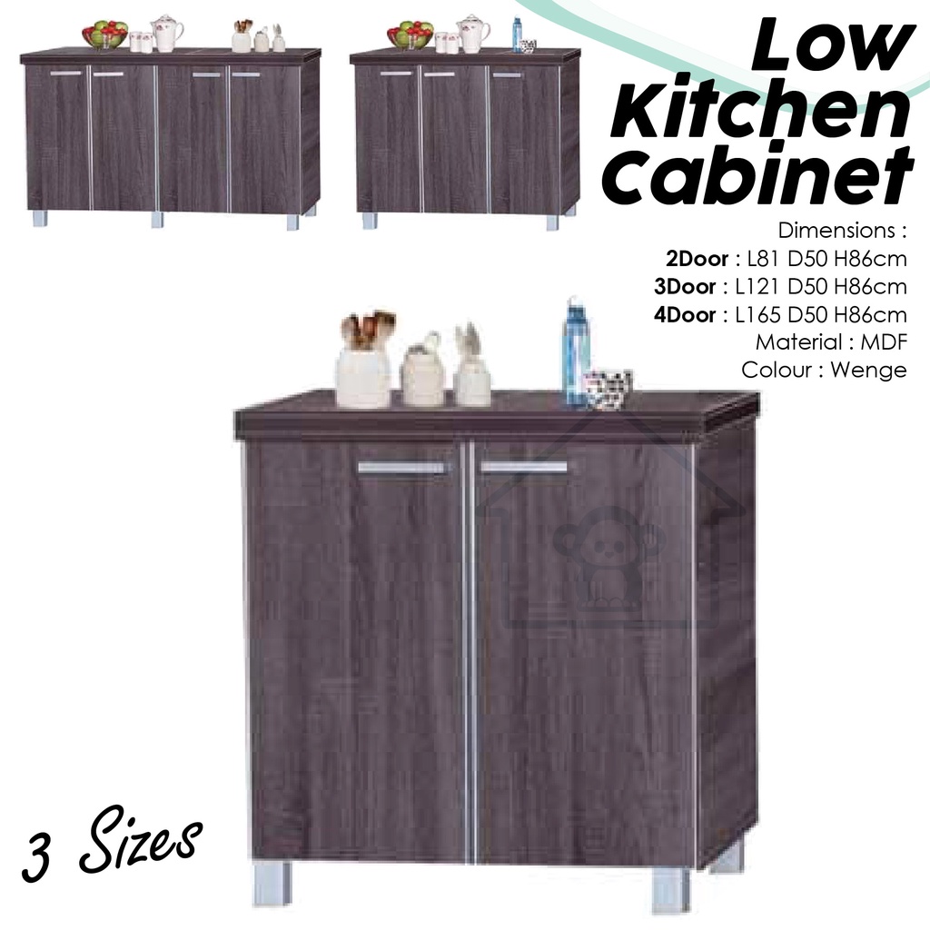 Kitchen Cabinet Low KIitchen Storage Tile Table Top Cabinet | Shopee ...