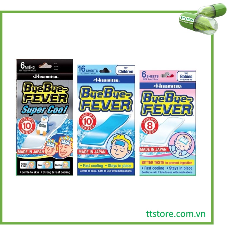Byebye FEVER Hisamitsu Sticker (Bag Of 2 Pieces) | Shopee Singapore
