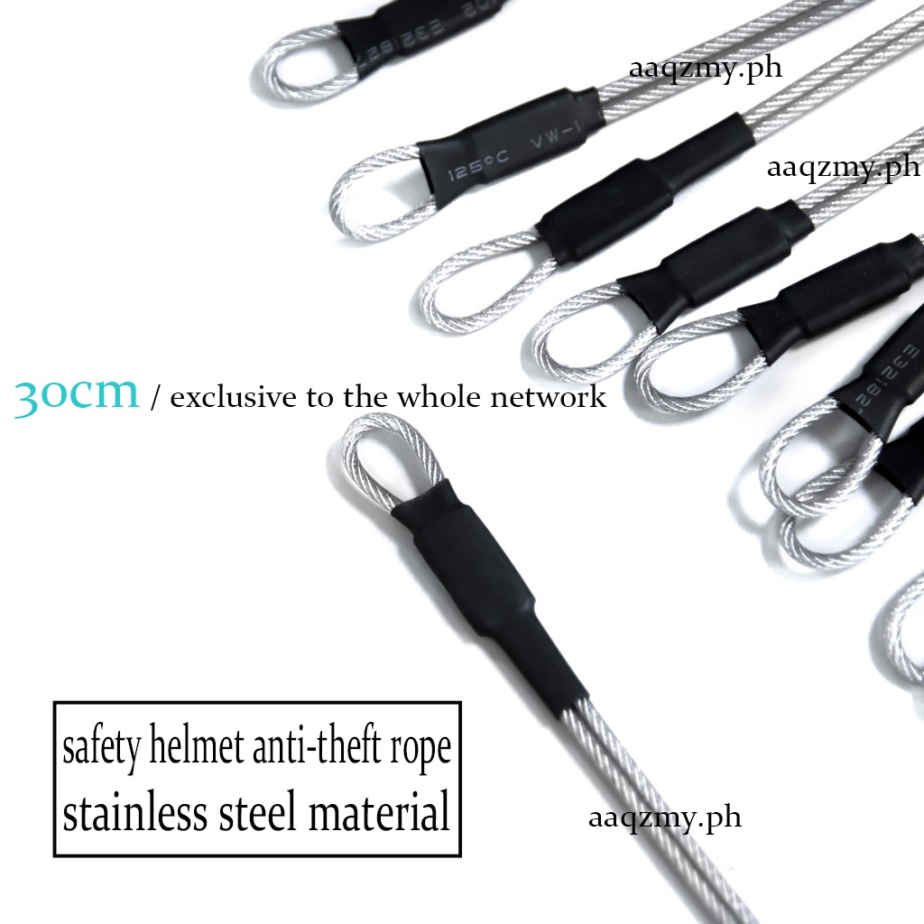 1pcs 30cm transparent helmet anti-theft rope/steel wire rope anti-theft ...