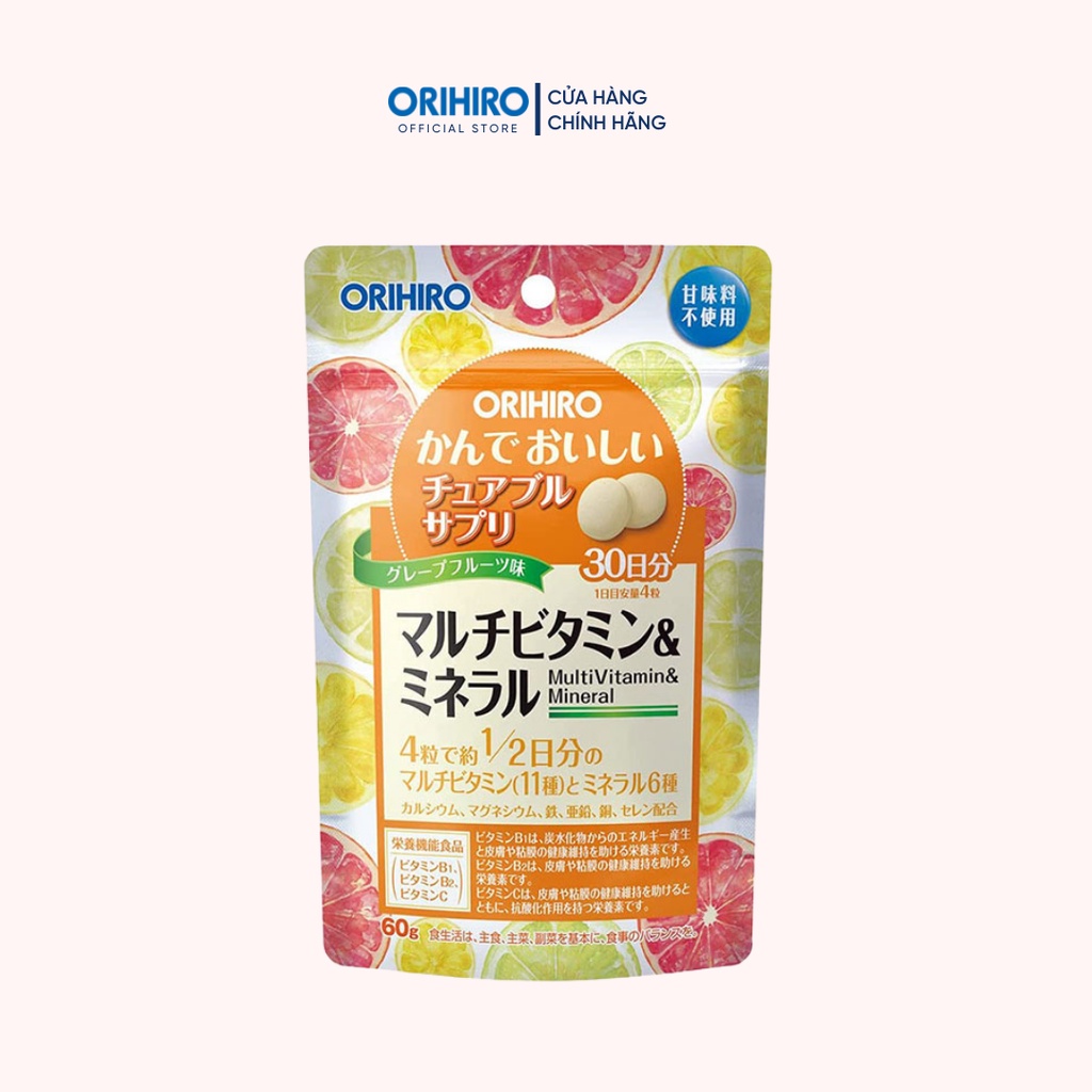 Orihiro Vitamin and Mineral Supplement in a bag of 120 capsules ...