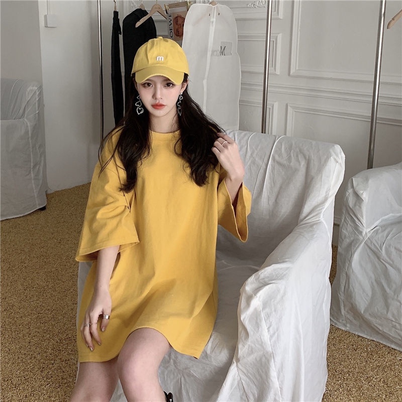 【8 Colours】(50-150kg) Women Plus Size Tshirt Round Neck Plain Short ...