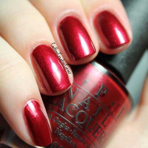 OPI Nail Polish Im not really a waitress H08 15ml Red Shimmer infinite ...