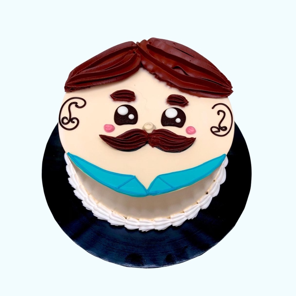 Halal-Certified Cute Papa Cake (Ideal for Dad's Celebration) | Shopee ...