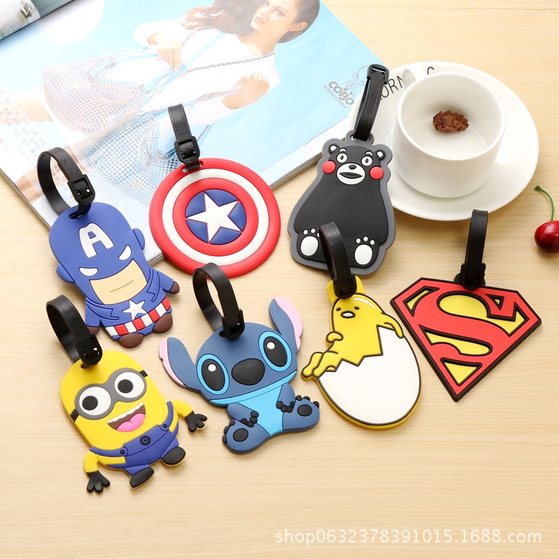 [New] Name Tag Silicon Name Tag Anti-Lost Tag For Super Cute Backpack ...