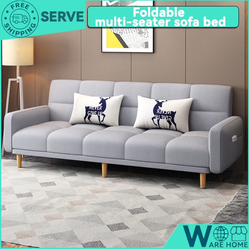 LQ Folding Sofa Bed Simple Multi-person Sofa Bed For Home Life Lazy ...