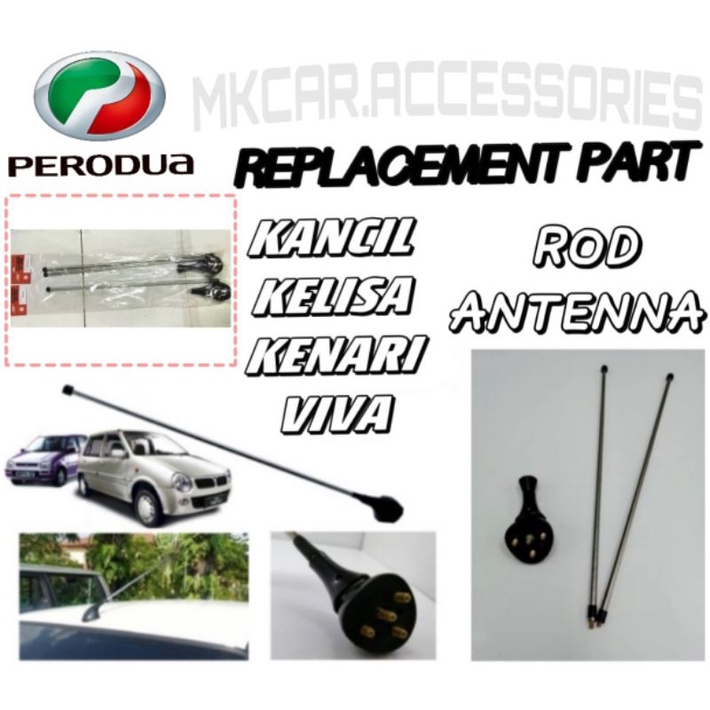 PERODUA KANCIL KELISA KENARI VIVA CAR ANTENNA ROD REPLACEMENT PART ...