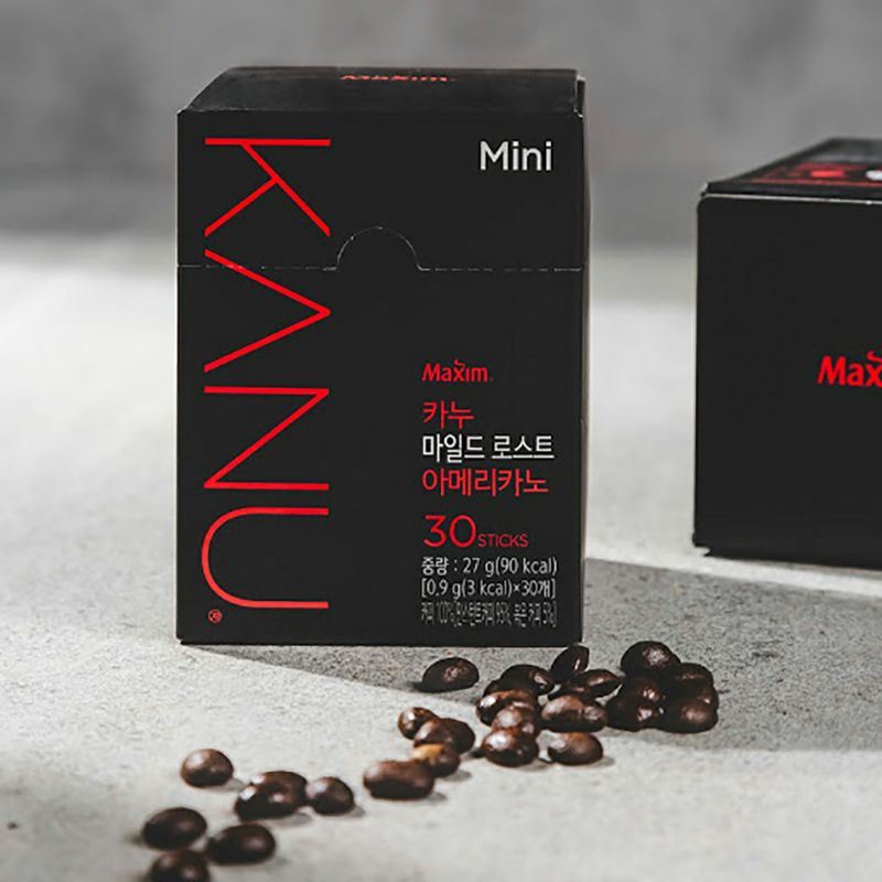 Korea MAXIM KANU Mini Mild Roast Americano Instant Coffee (Exp Mar 2025 ...