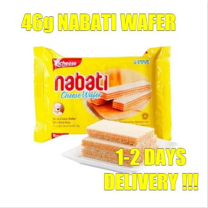!! Nabati Wafer 46G & Richeese Wafer Stick Rolls Biscuits (1 PACK ...