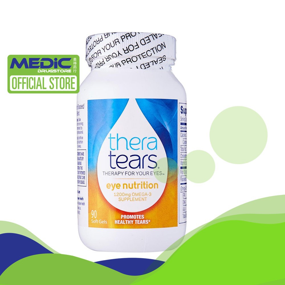 TheraTears Eye Nutrition 1200mg Omega-3 Supplement 90s - By Medic ...