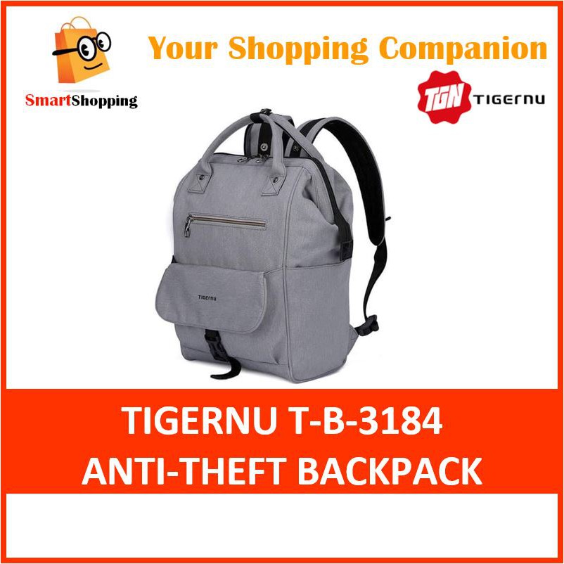 Tigernu T B3184 13 3 Inch Anti Theft Backpack Laptop Bag Silver Grey