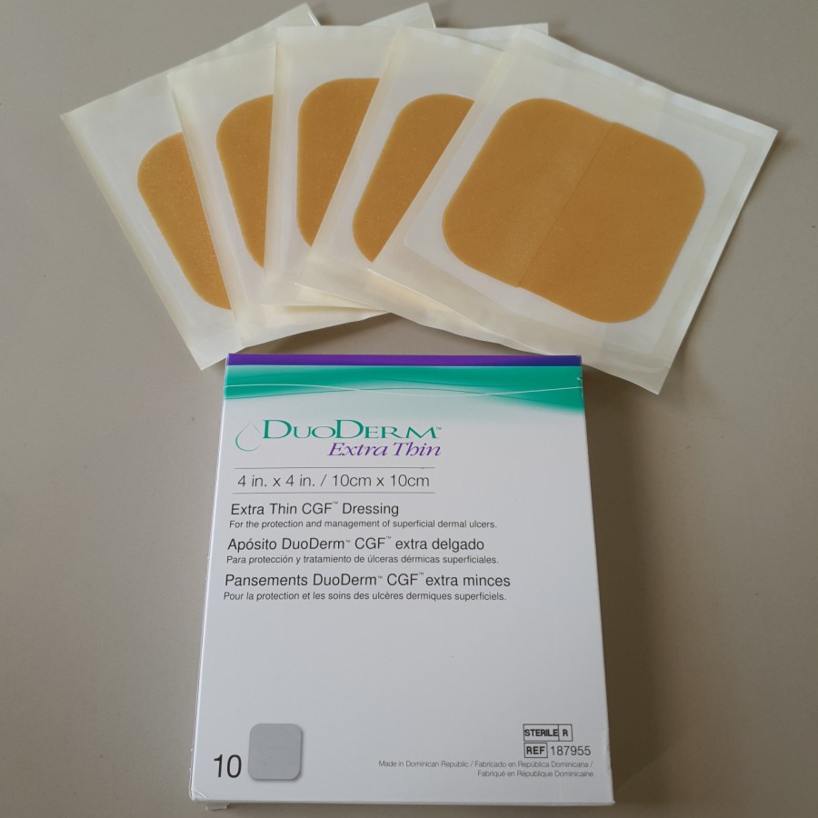 DUODERM EXTRA THIN Plaster Connect Duo Derm ExtraThin 10 x 10 cm ...
