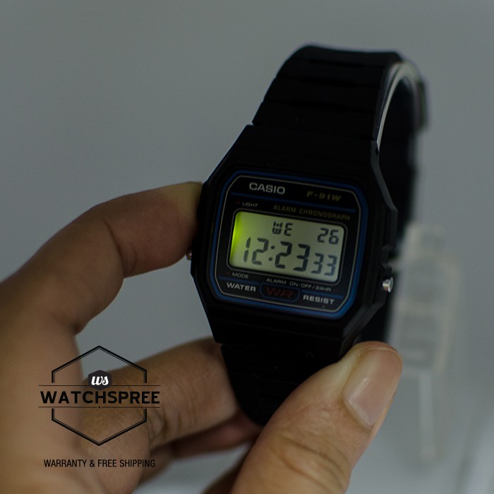 [Watchspree] Casio Digital Watch F91W-1D F-91W-1 | Shopee Singapore