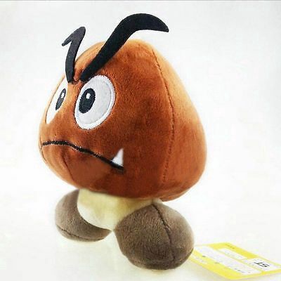 Goomba Plush Soft Toy Super Mario Bros. Stuffed Animal Doll Brown ...