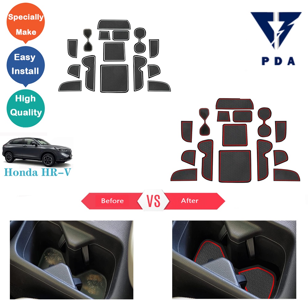 Honda Vezel RV Console Rubber Mat | Shopee Singapore