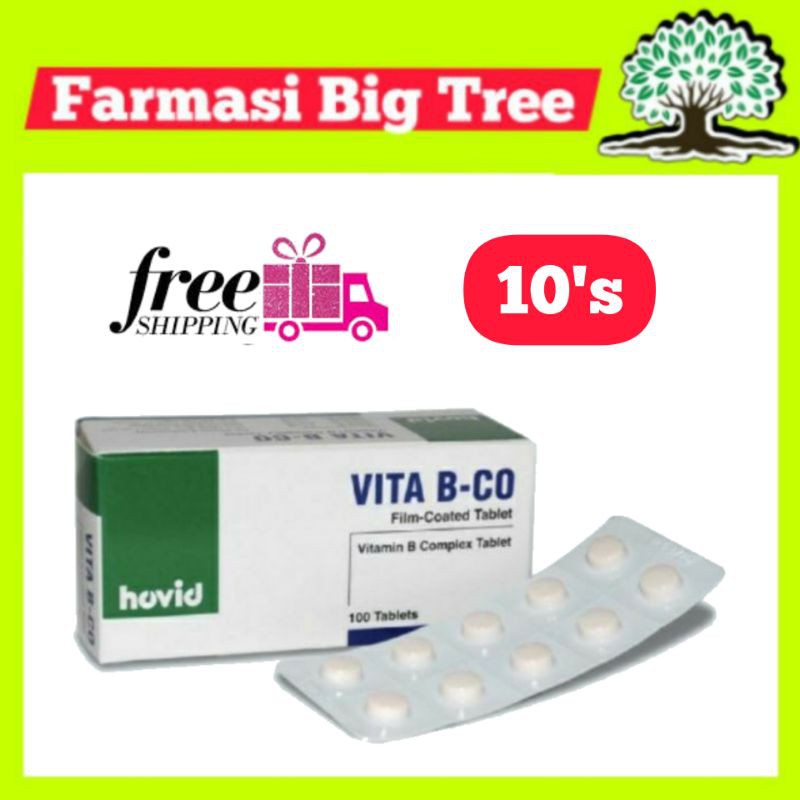 Hovid Vita B-Co Vitamin b complex Tablet - 1 strip (10's) | Shopee ...