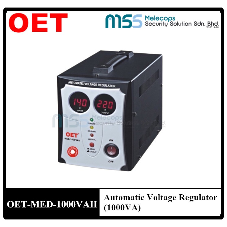 OET MED-1000VAII 1000VA Automatic Voltage Regulator | Shopee Singapore