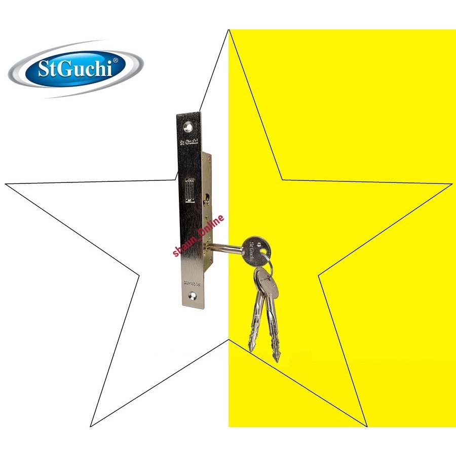 (1 Set) St Guchi SGML H1684 Single Mortise Hook Lock | Shopee Singapore